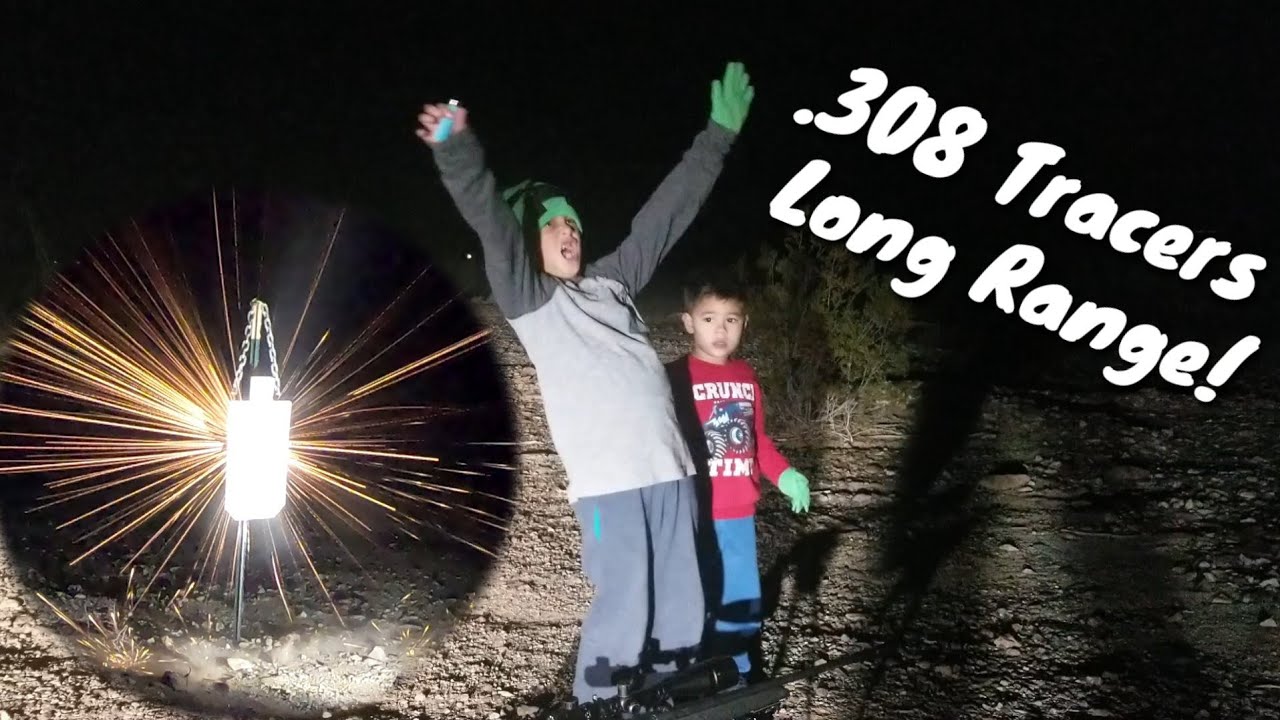 308 Tracers at Night - 500 Yards - T/C Compass - Explosive! - YouTube