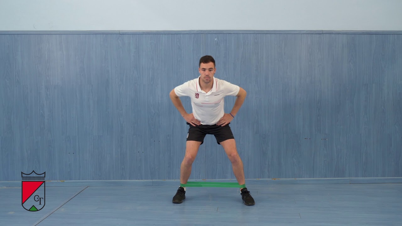 Zancada lateral goma - YouTube