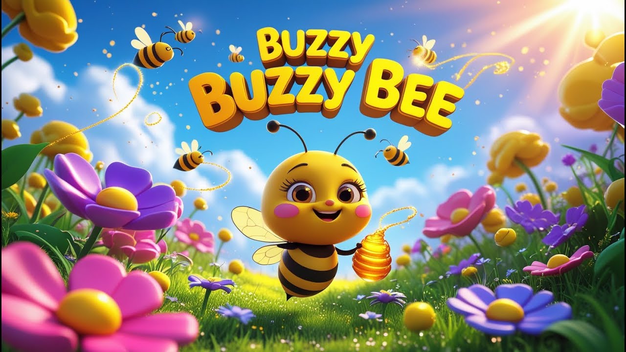 Buzzy Buzzy Bee🐝 Nursery Rhymes | 🎵Fun Songs for Kids by JuJu TV - YouTube