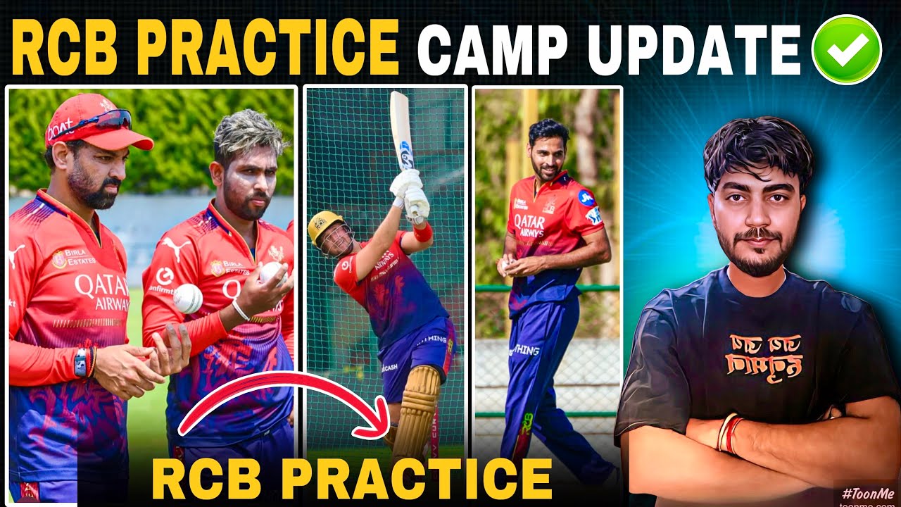 RCB Practice Season Live Today Chinnaswamy Stadium Live Swastik Chikara ...