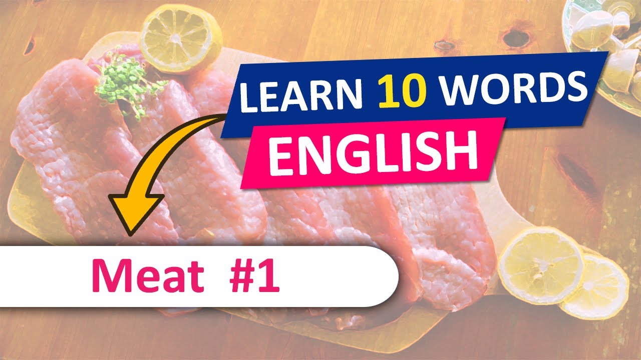Learn 10 Meat Names in English (Part 1) - YouTube