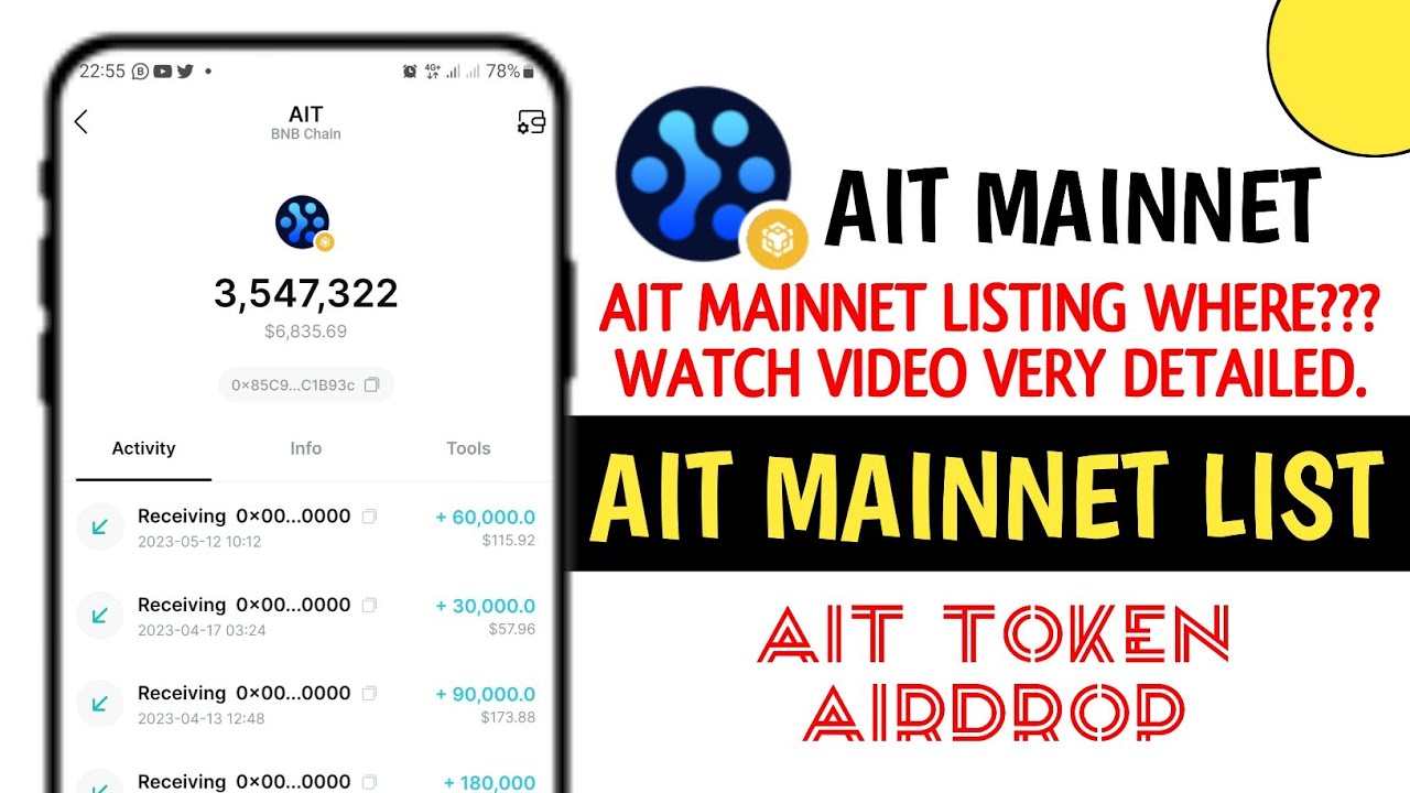 AIT Airdrop Mainnet Update || Where will AIT Token Be Listed BINANCE ...