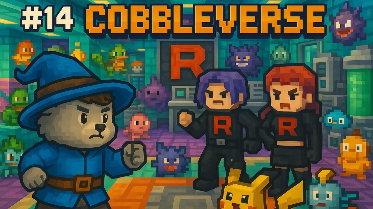 Catch Them All..[MINECRAFT] COBBLEVERSE modpack #14 - Team Rocket ...