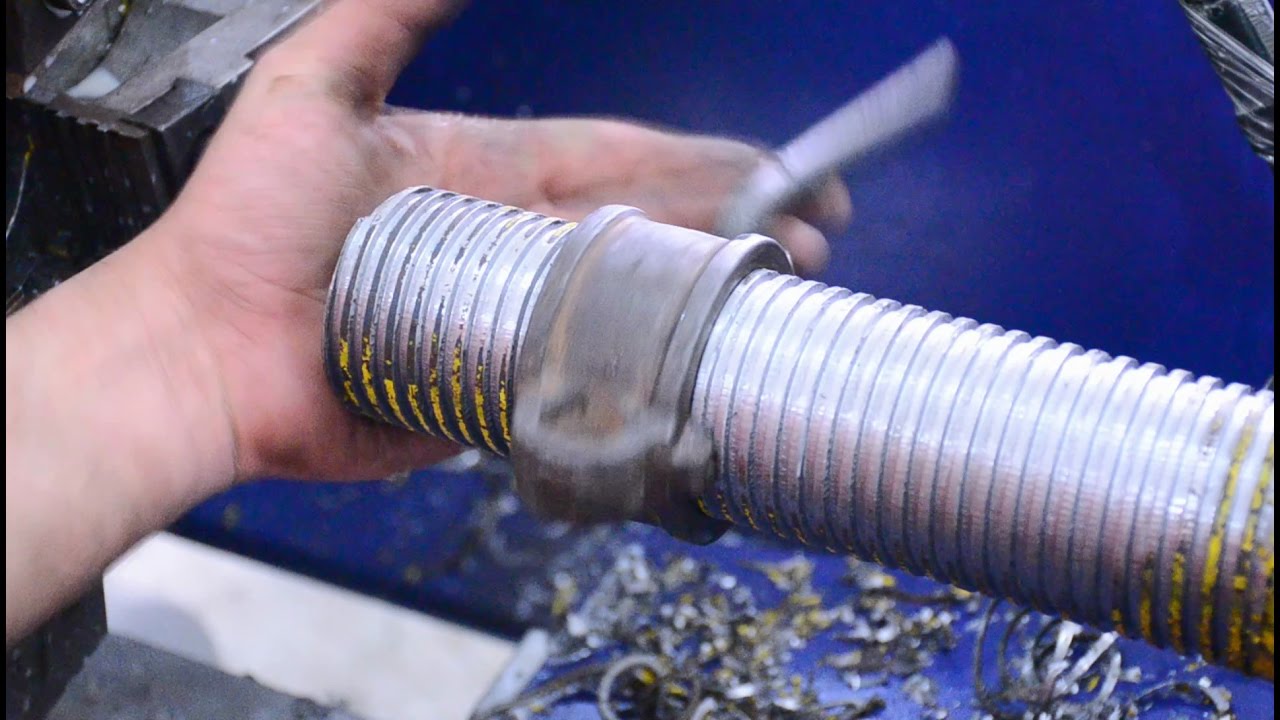 Scaffolding Prop Pipe Square | Acme Threading machine - YouTube