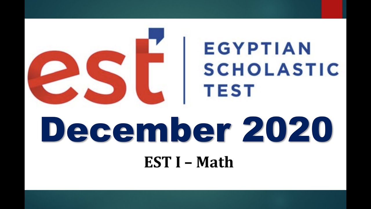 est 1 Math December 2020 - YouTube