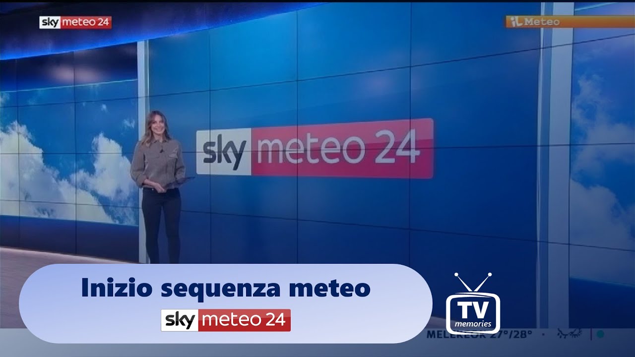Sky Meteo 24 - Inizio sequenza meteo serale [2020-2021, ore 23:30 ...