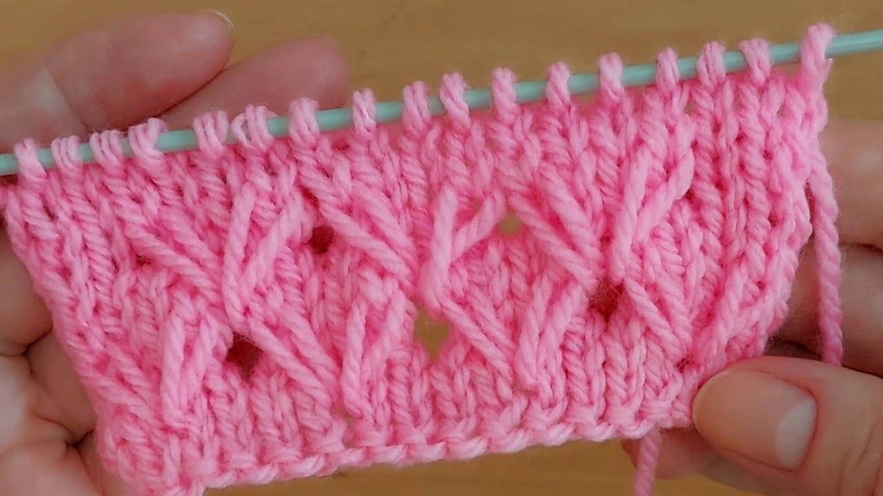 Beautiful knitting pattern ♥️ - YouTube