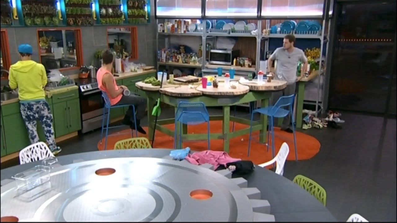 BB16 8/05 3:09am - Cody, Derrick, Zach and Cody Talk in the Kitchen ...