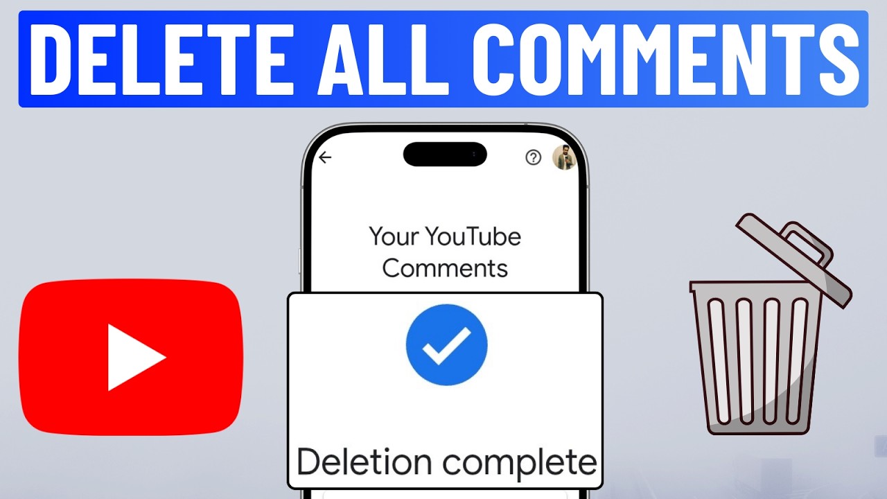How To Delete All Your YouTube Comments At Once (2025) - YouTube