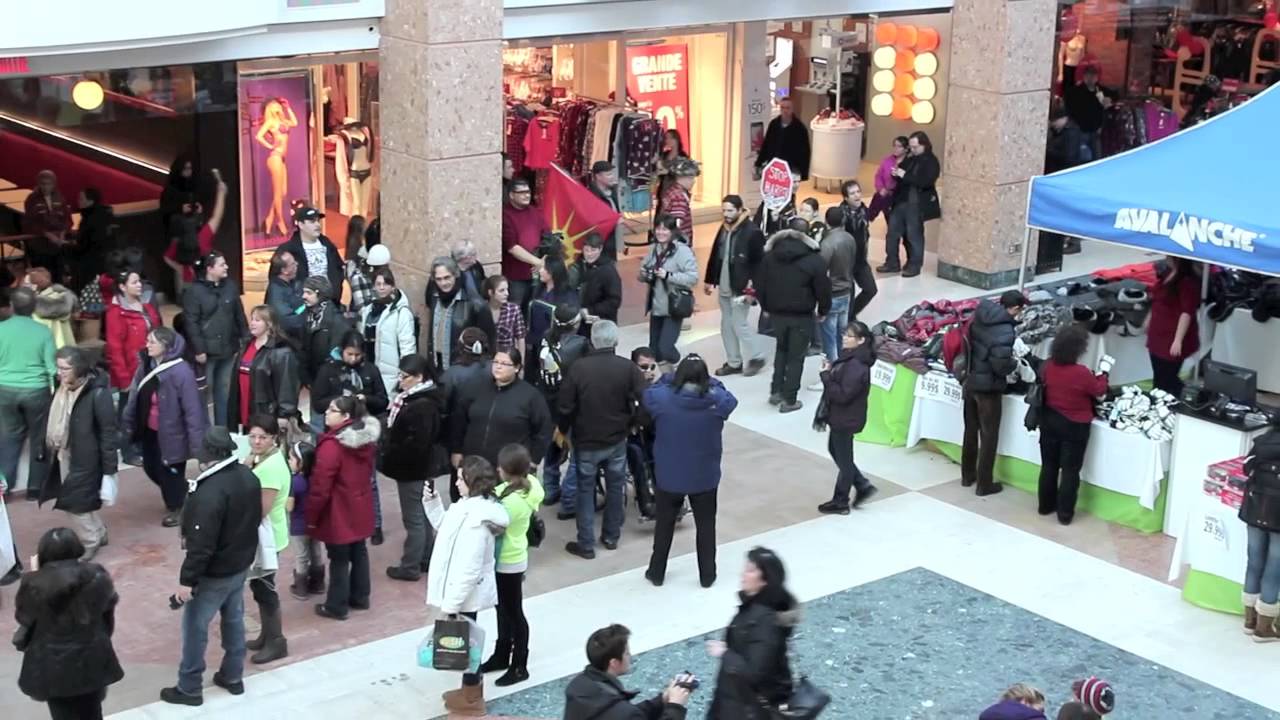 FlashMob Place Laurier Québec 20130105 - YouTube