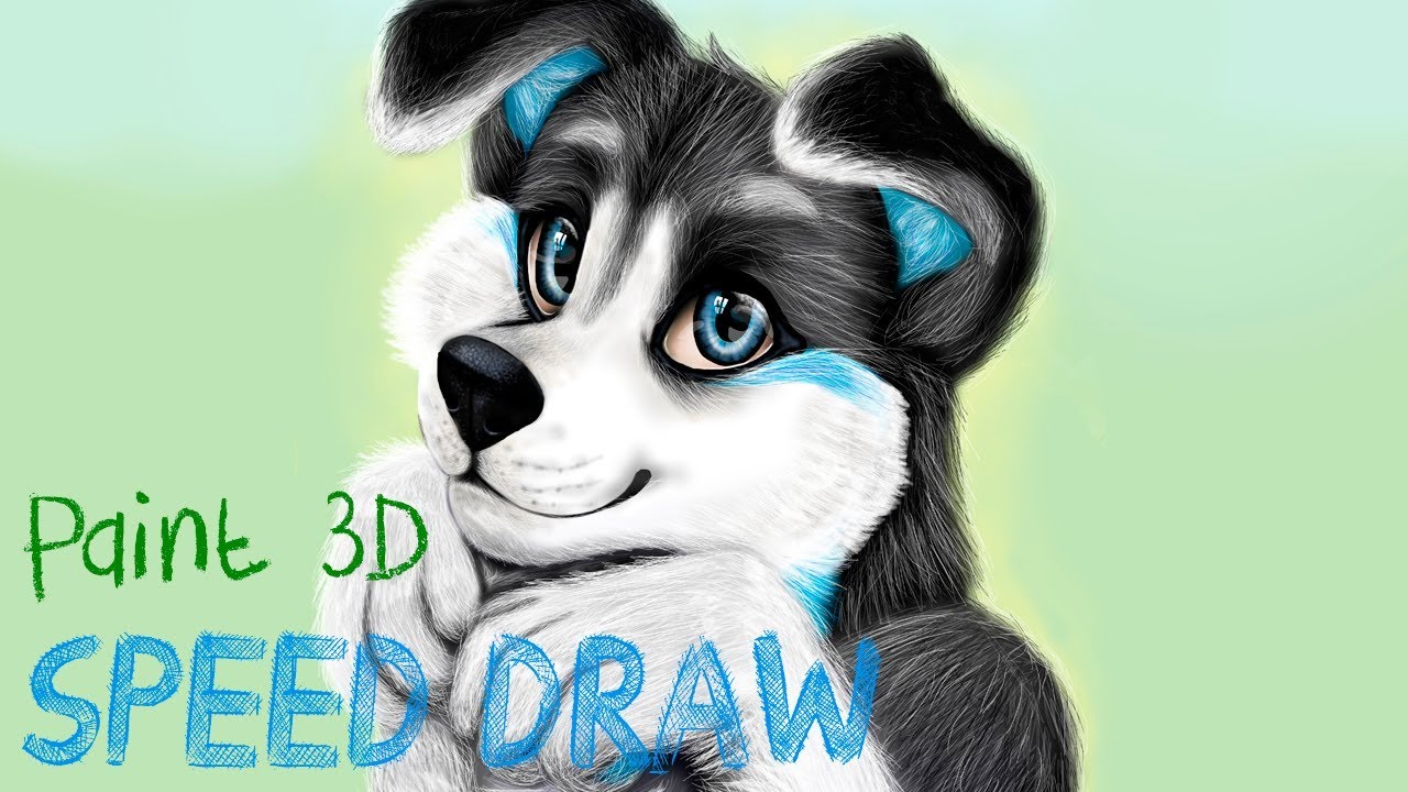 SpeedDraw Furry (Paint3D) - YouTube