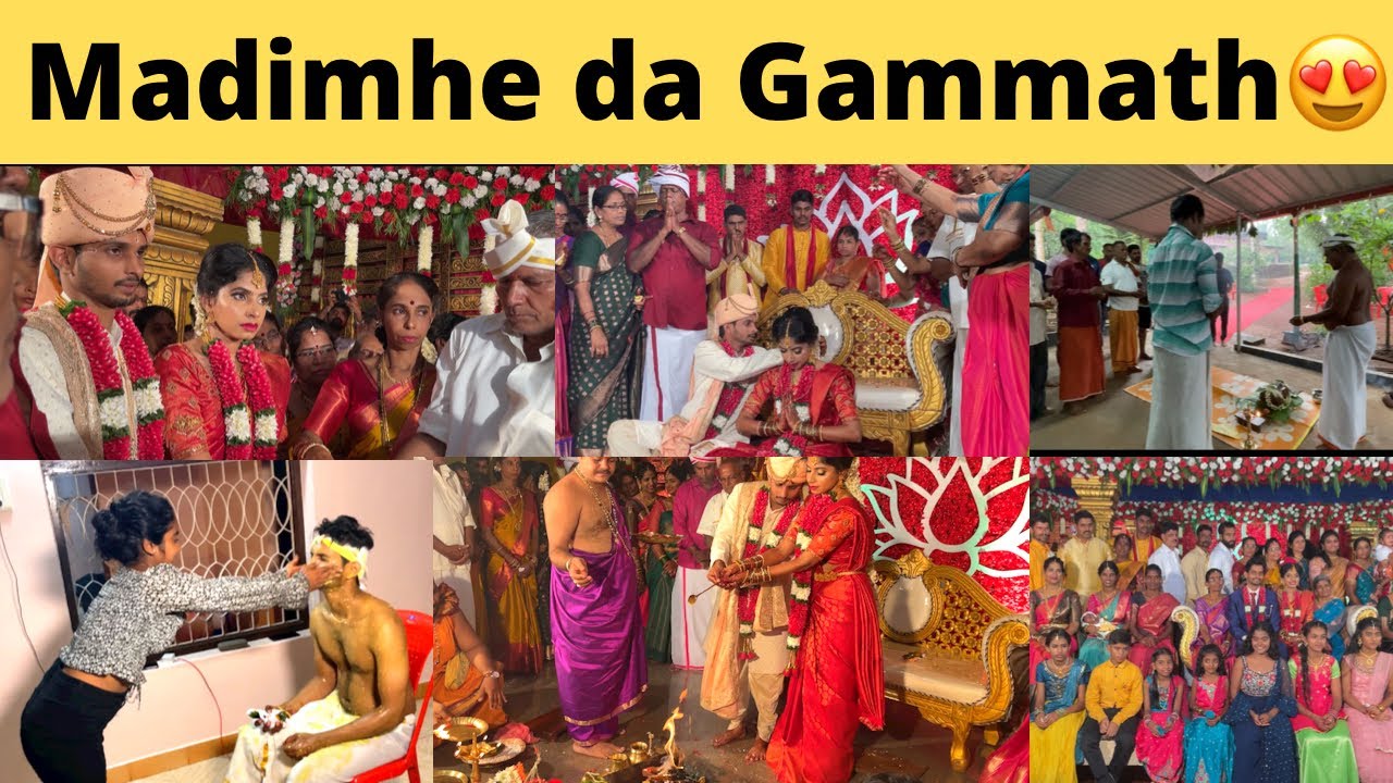 Madimhe da Gammath😍Wedding in Mangalore🥳 #tulupaterga #tulu #rakshita # ...
