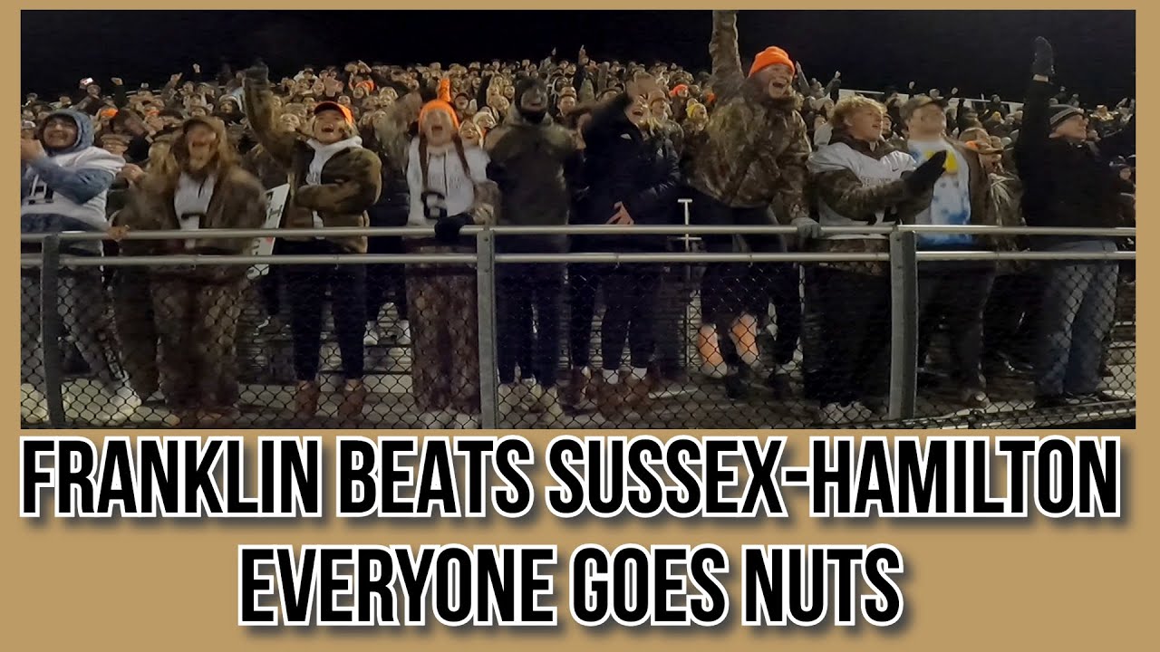 FRANKLIN BEATS SUSSEX HAMILTON. EVERYONE GOES NUTS. - YouTube