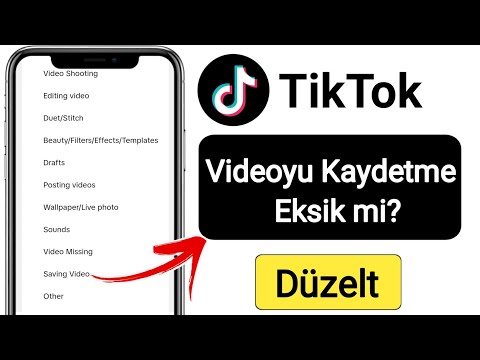 TikTok'ta Video Kaydetme Sorunu Nasıl Düzeltilir || TikTok Kaydetme Videoları Nasıl Bulunur?