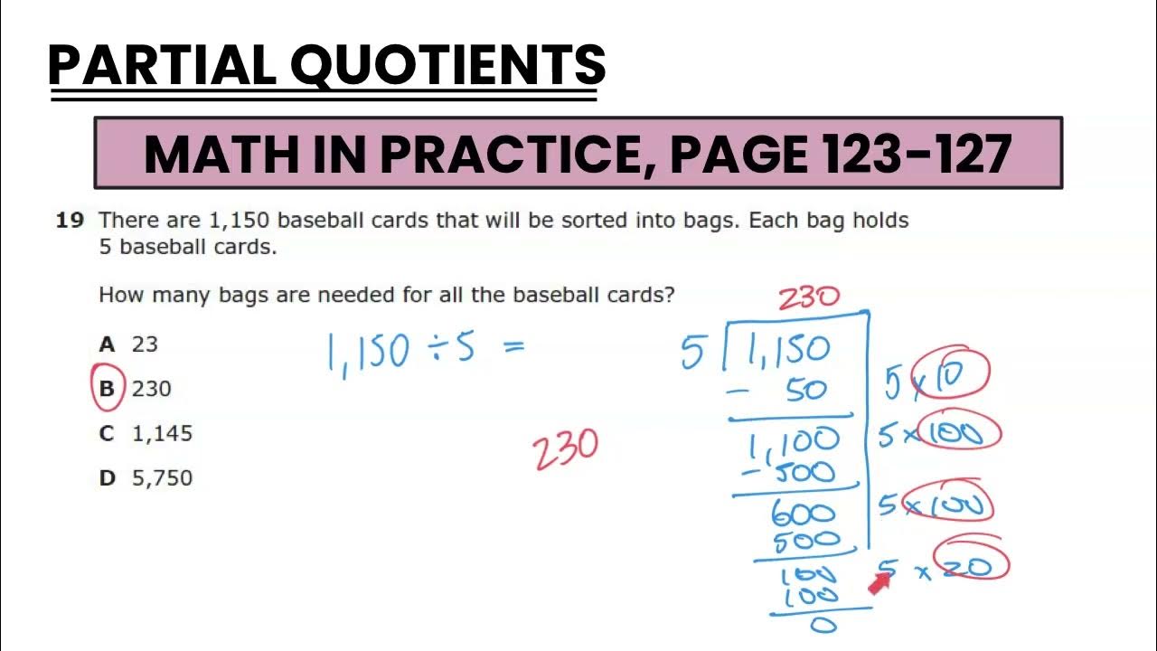 4th Grade Prep Talk - Partial Quotients and the Standard Algorithm - YouTube
