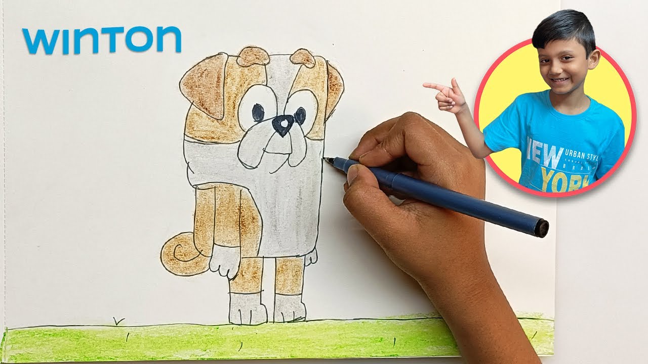 Drawing Season 9 - Episode 7 | How to draw Bluey Characters - Winton ...