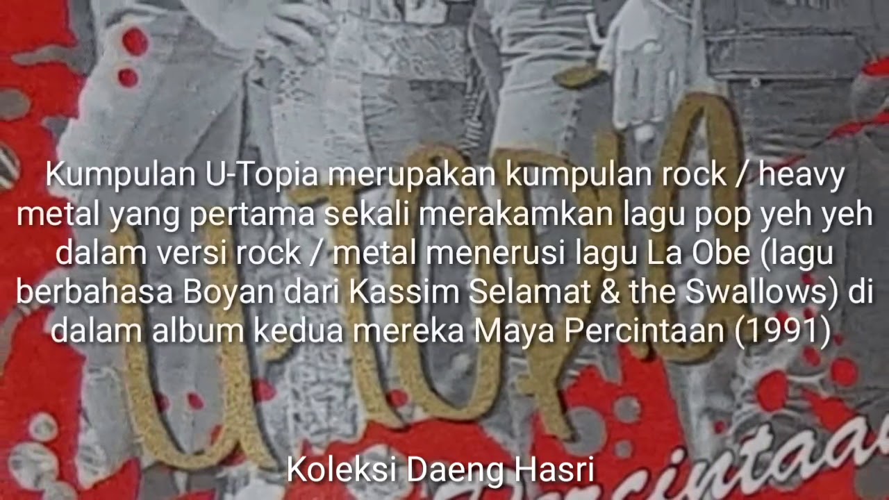 U-Topia - La Obe (1991) lagu 60an versi rock metal - YouTube