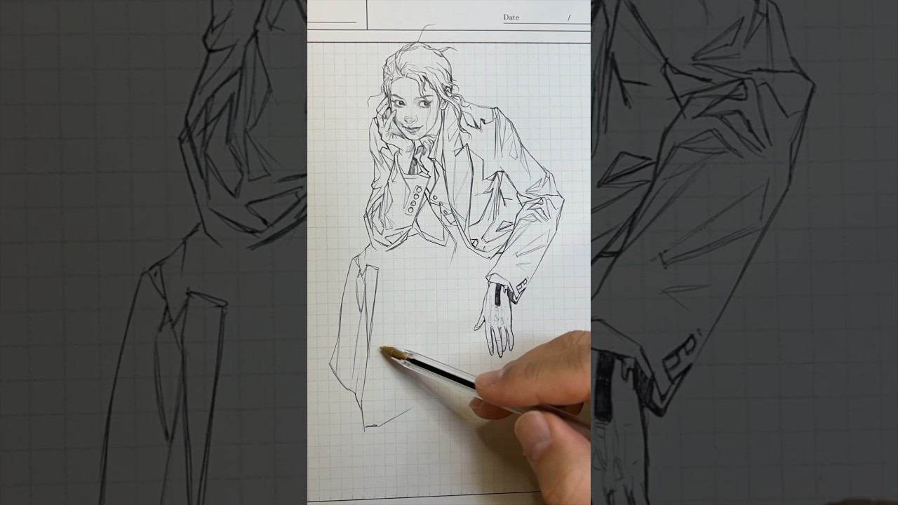 Sunday drawing 인물드로잉#shorts - YouTube