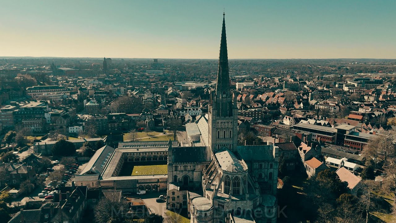 Norwich Cathedral from Above - YouTube