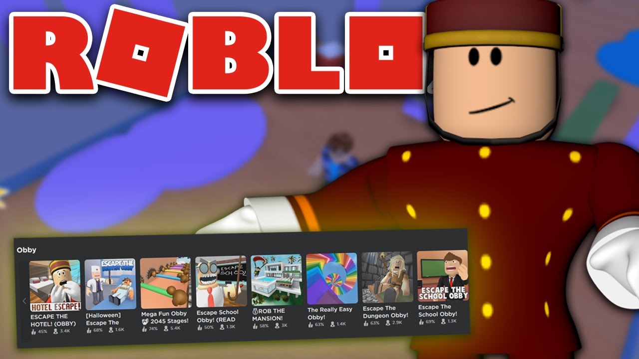 Playing Random "Escape the Obby" Games on Roblox - YouTube
