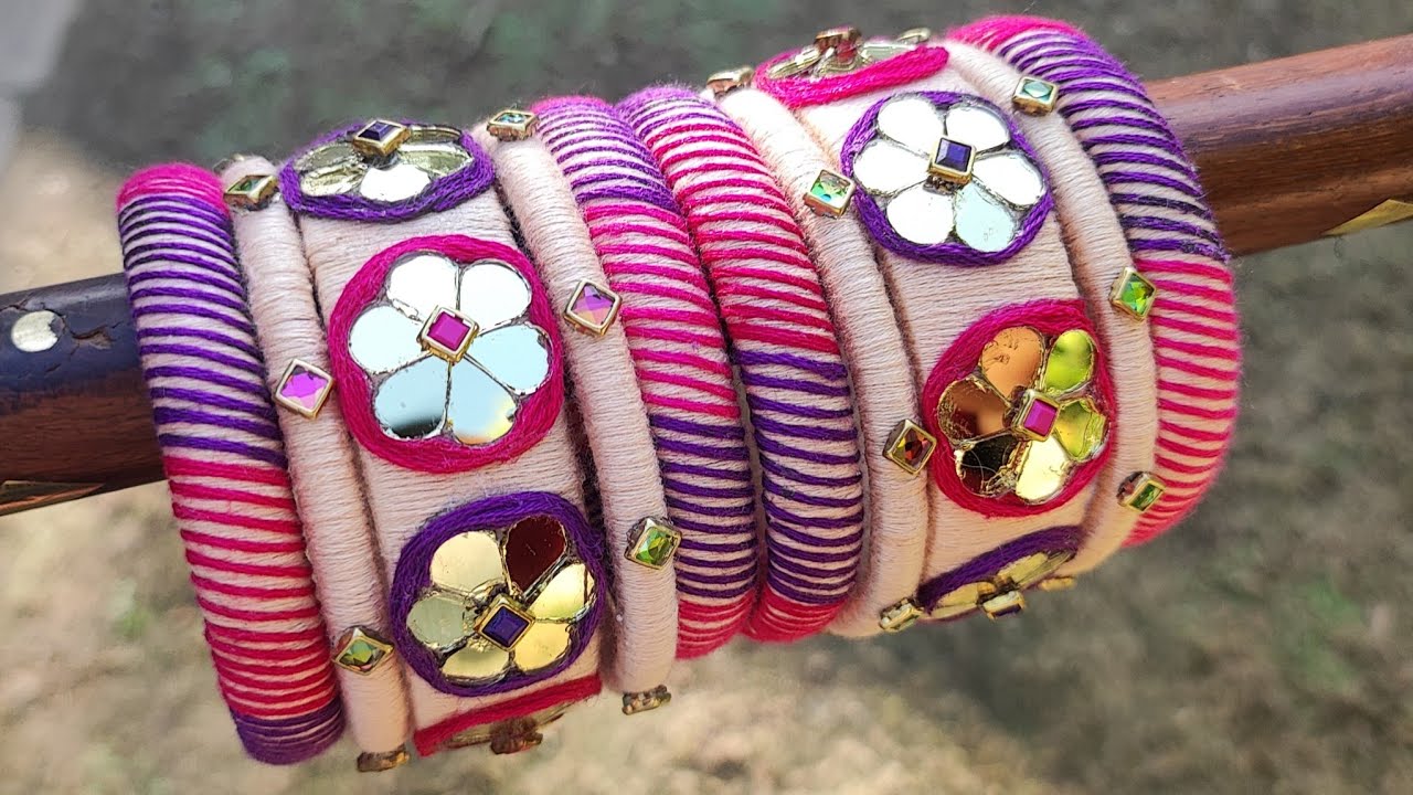 cotton thread bangles : New design / handmade bangles#bangles #fashion ...