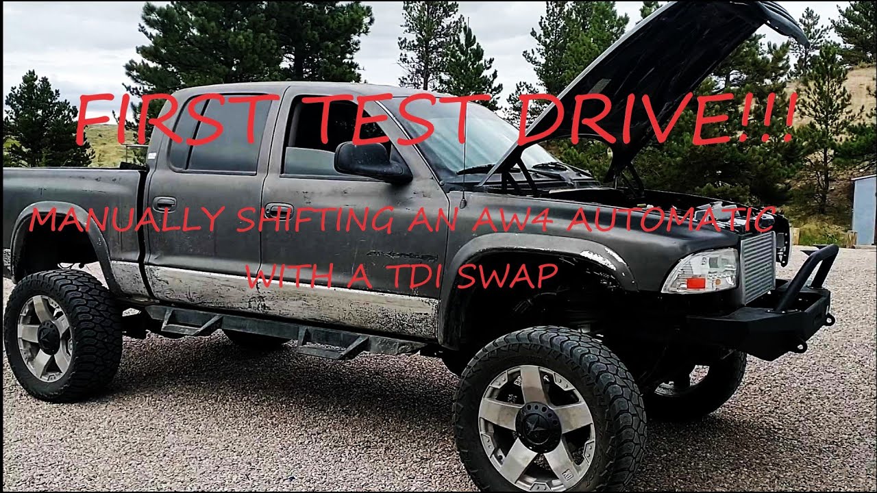 TDI Diesel And 1 Ton Swapped Dakota First Drive! Wiring Chrysler Tach ...
