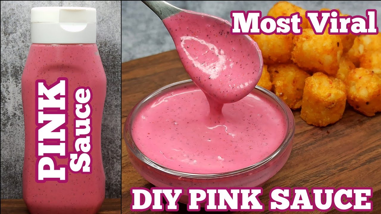 Making Viral PINK SAUCE at Home | DIY TikTok Pink Sauce ~ 2 Ways - YouTube