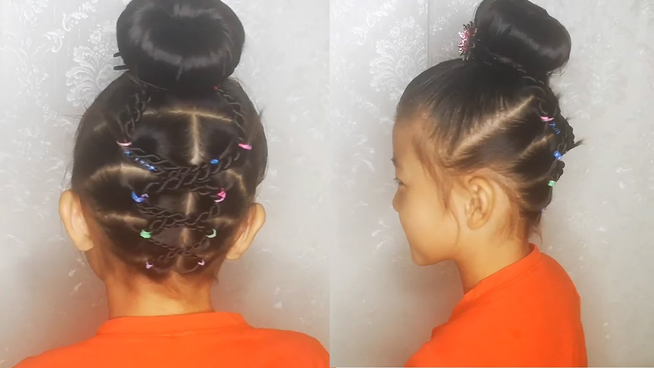 Pop Braided Hairstyles for girl | Rango Hairstyles #015 - YouTube
