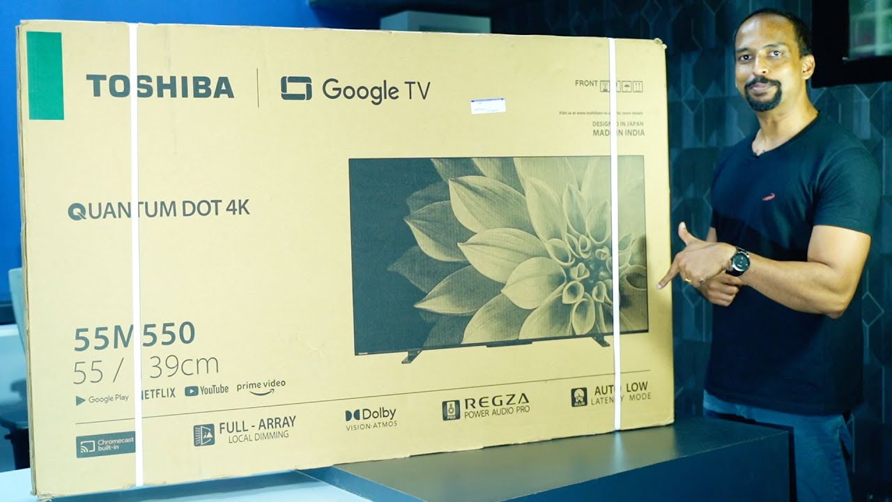 Toshiba 55 inch Google TV unboxing Review - YouTube