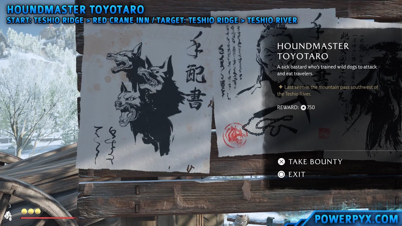 Ghost of Yotei - Houndmaster Toyotaro Bounty Location - YouTube