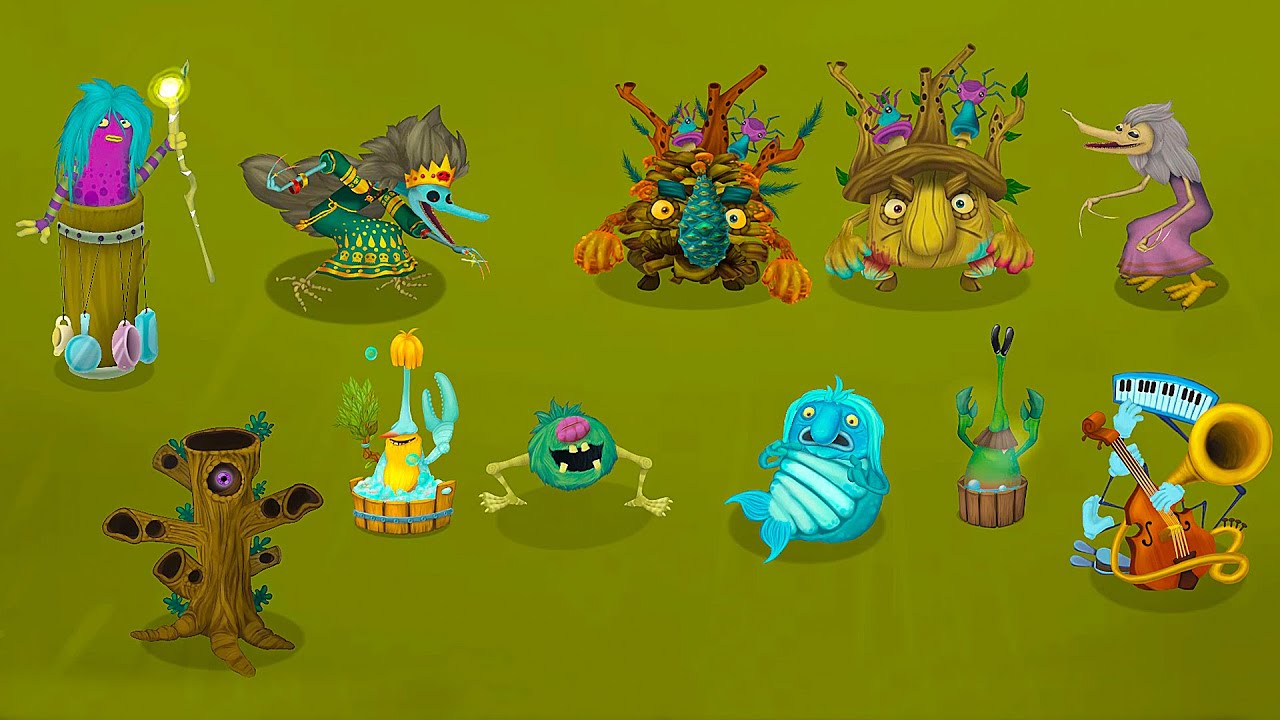 Evergreen Marsh - Only MSM TLL Monsters (My Singing Monsters: The Lost ...