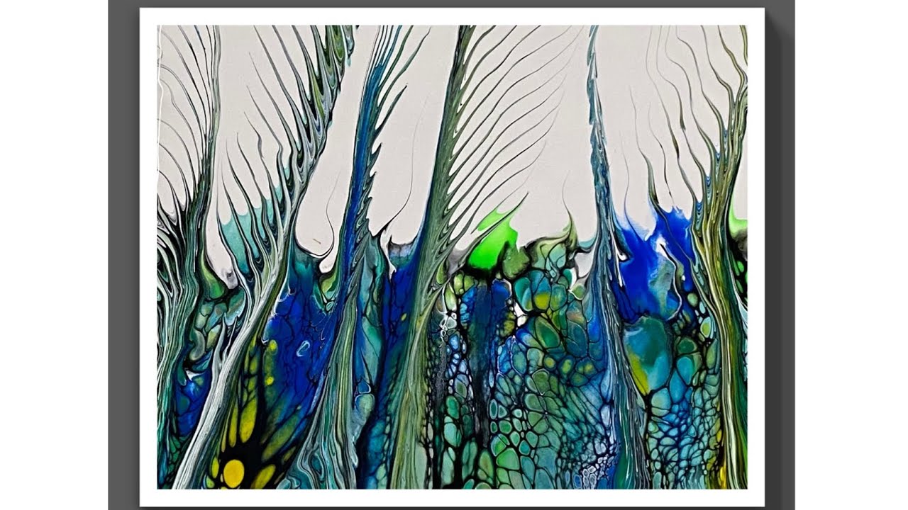 (1326) My First Catalyst Swipe Technique, Acrylic Paint Pouring - YouTube