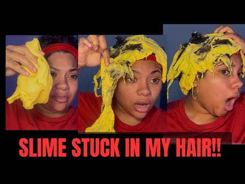 Slime Disaster: Stuck In My Hair, Panic & Regrets #hairfail #slime #hairstyles 