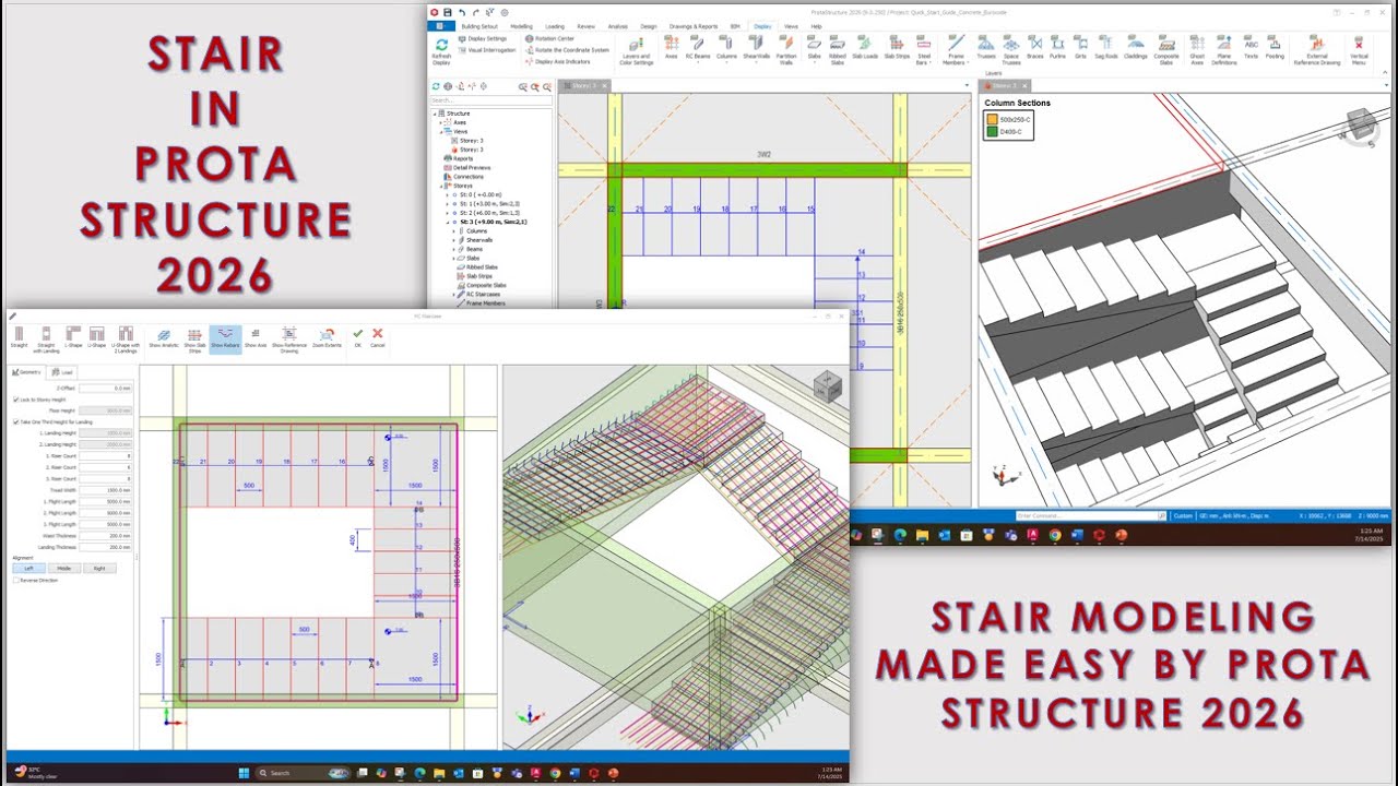 Stair Modeling Made Easy by Prota Structure 2026 - YouTube