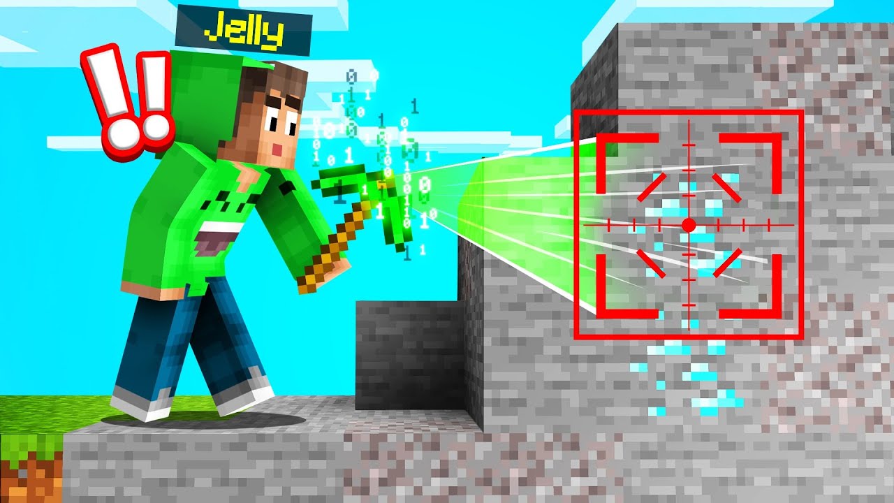 I FOUND A HACKER PICKAXE In MINECRAFT! (Instant Diamonds) - YouTube