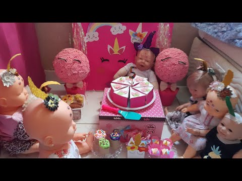 Aniversário da Manu de unicórnio de 5 anos