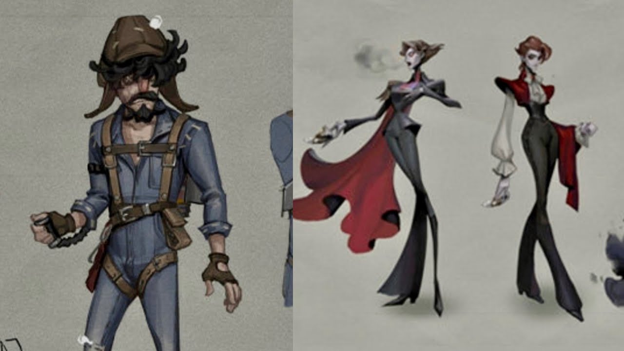 Early Character Designs of Aeroplanist and Opera Singer | Identity V ...