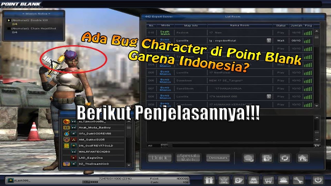 Bug Character PBGI? Berikut Penjelasannya Update Terbaru Point Blank ...