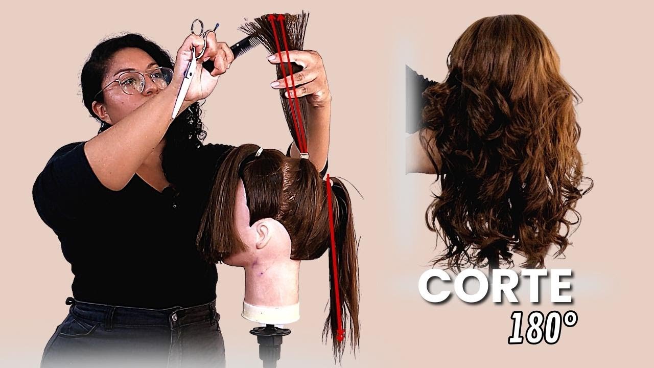 🔴 Corte en Capas 180° GRADOS CON 3 COLETAS 👉 (FUNCIONA!) - YouTube