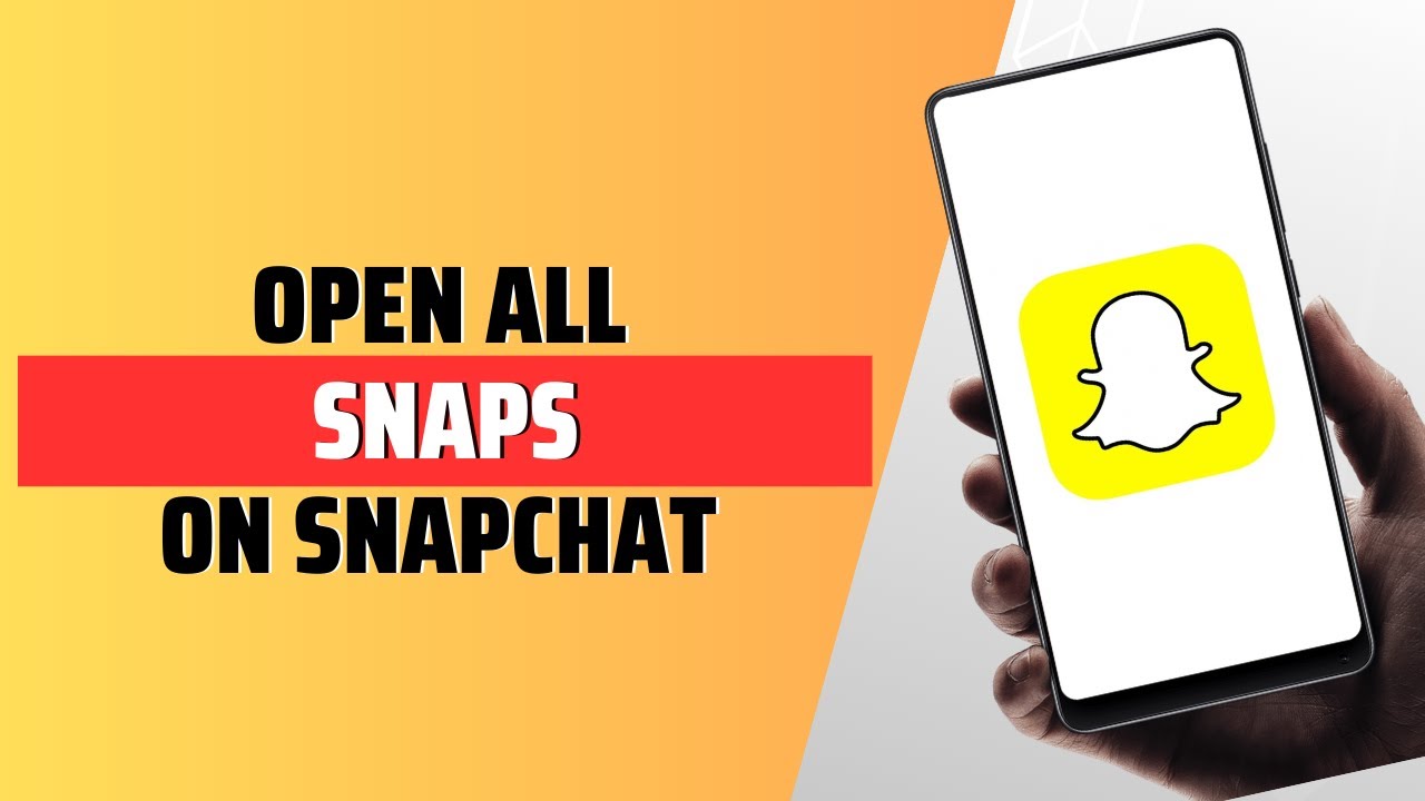 Can You Open All Snaps On Snapchat On At Once - YouTube