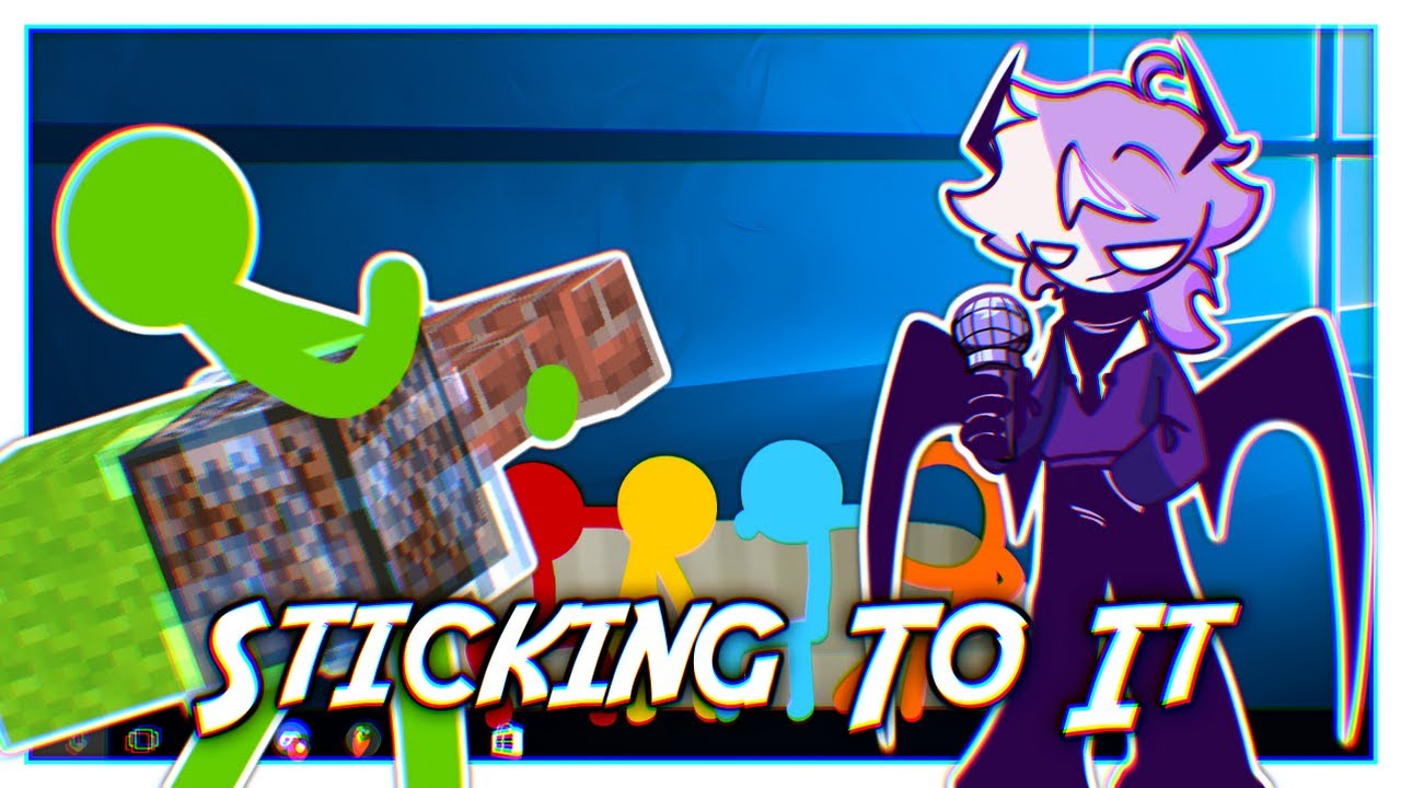 FNF Cover | Stickin to it But it's Green vs Soll - YouTube