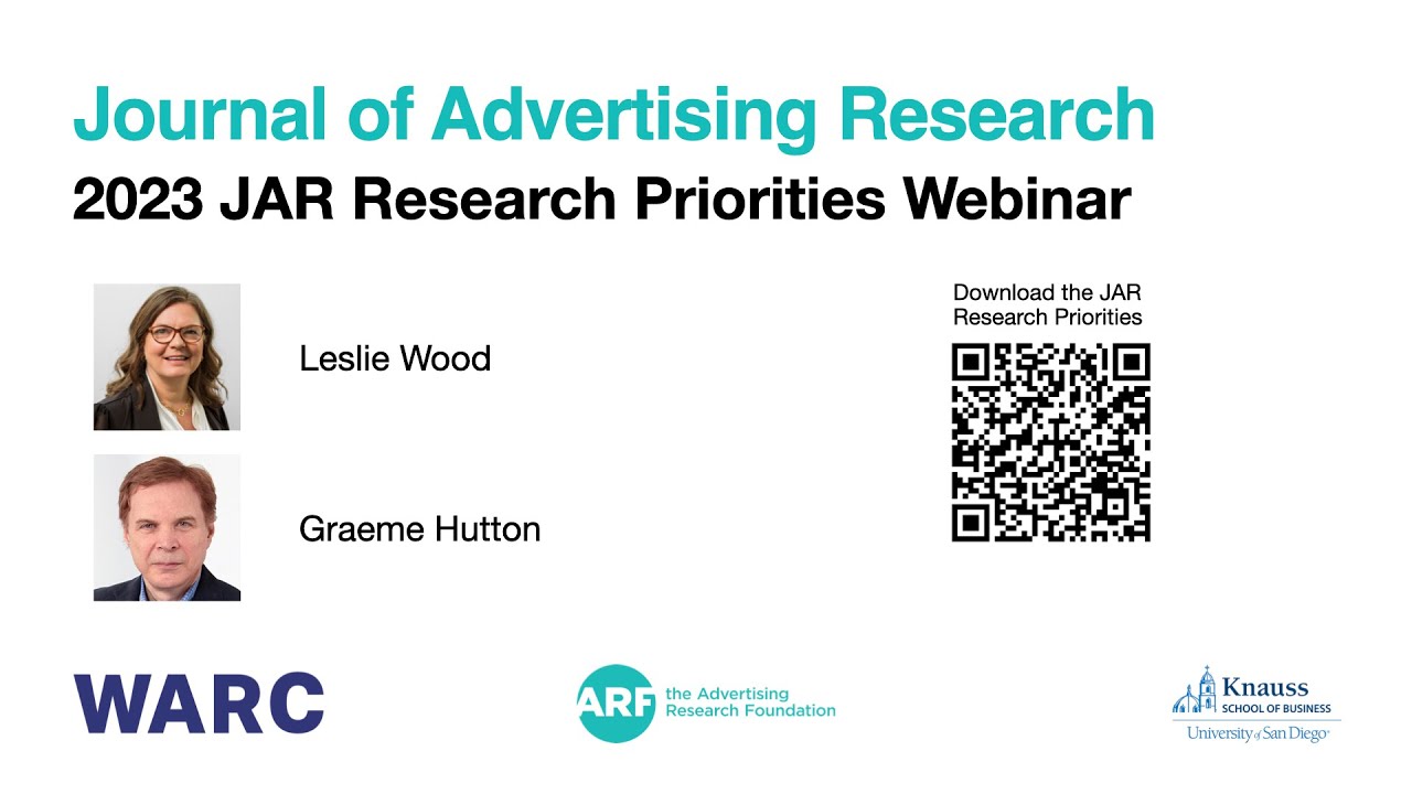 2023 JAR Research Priorities Webinar - YouTube