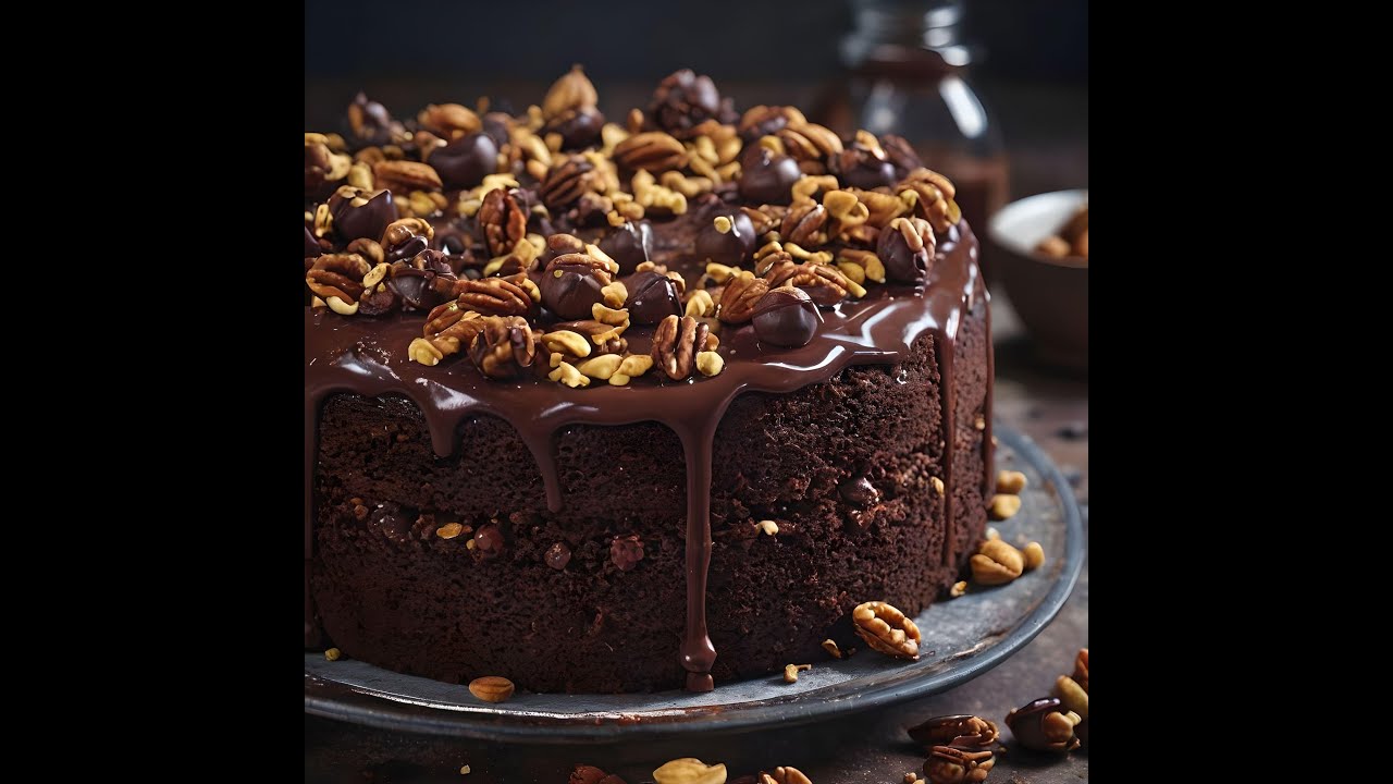 Chocolate Cake Recipe with Nuts - YouTube