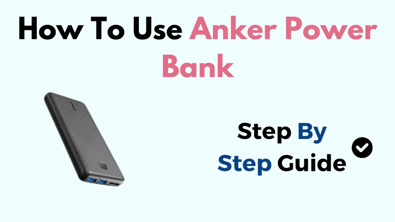 How To Use Anker Power Bank - YouTube