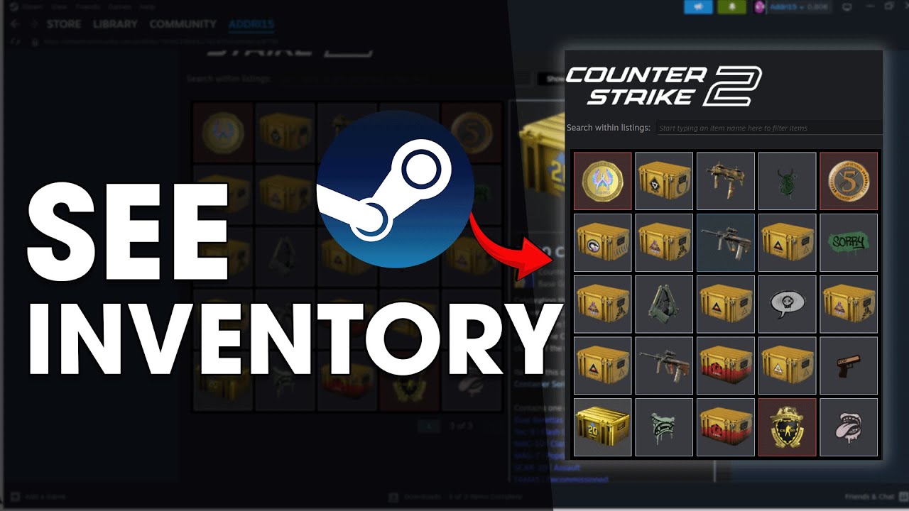 Steam - How To See Your Steam Inventory / Items (2026) Easy - YouTube