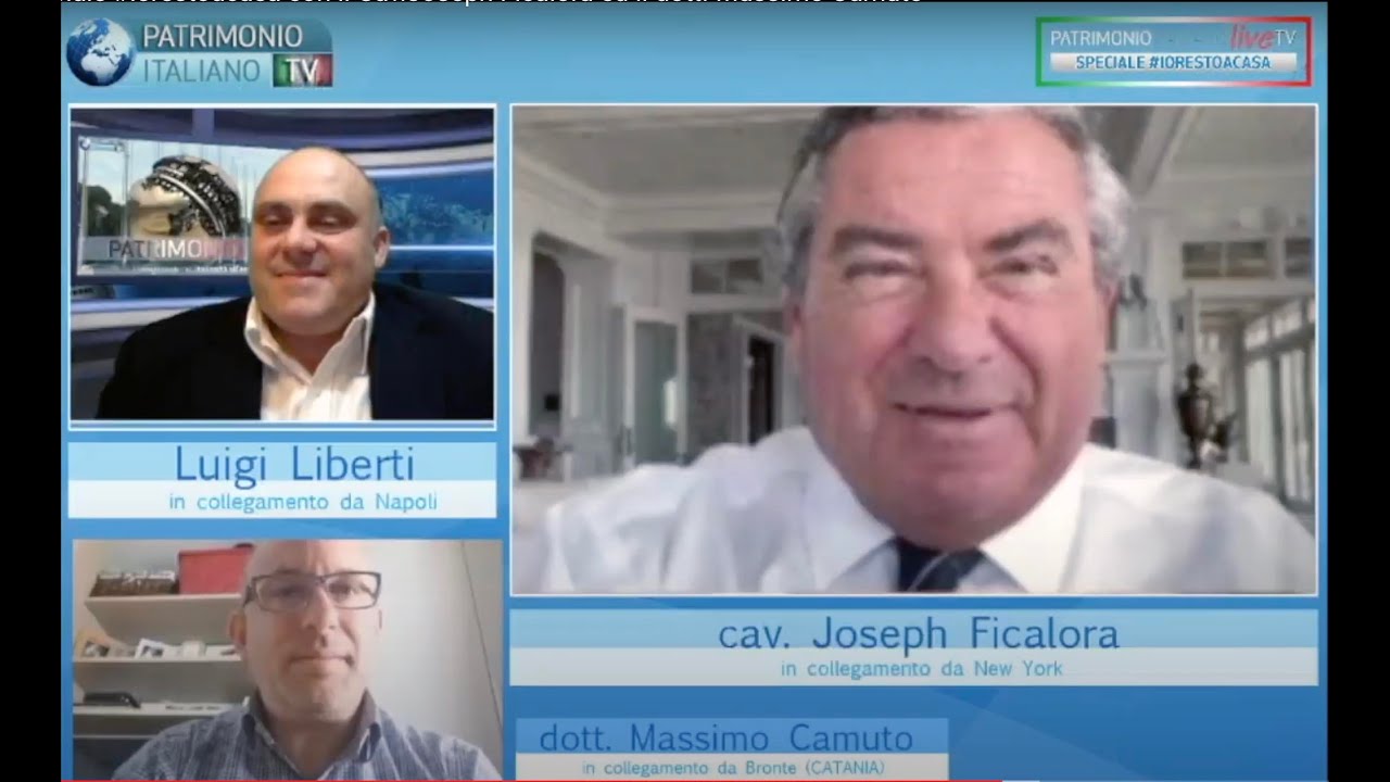 #iorestoacasa con Joseph Ficalora ed il dott. Massimo Camuto dell ...
