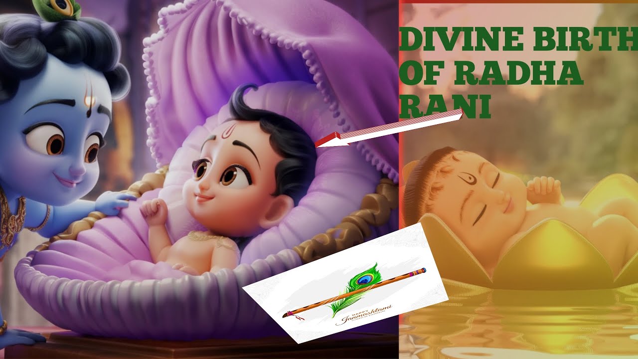 Birth Story of Radha Rani:Her First Look at Krishna #trending # ...