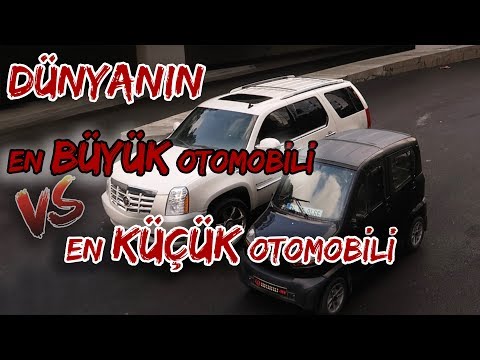 Doğan Kabak | Dünyanın En Büyük Otomobili vs En Küçük Otomobili | Bajaj Qute ve Cadillac Escalade