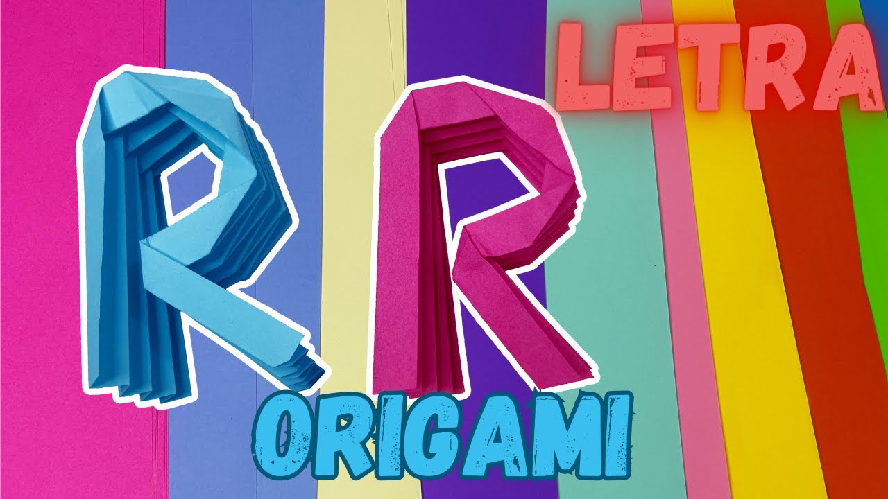 Letra R en 3D - Abecedario Completo de Papel - YouTube