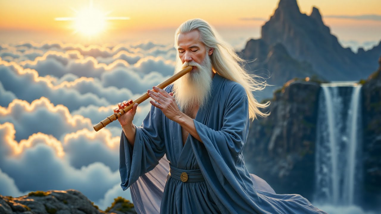 Tibetan Healing Flute • Heals Damage In The Body • Eliminates Stress ...